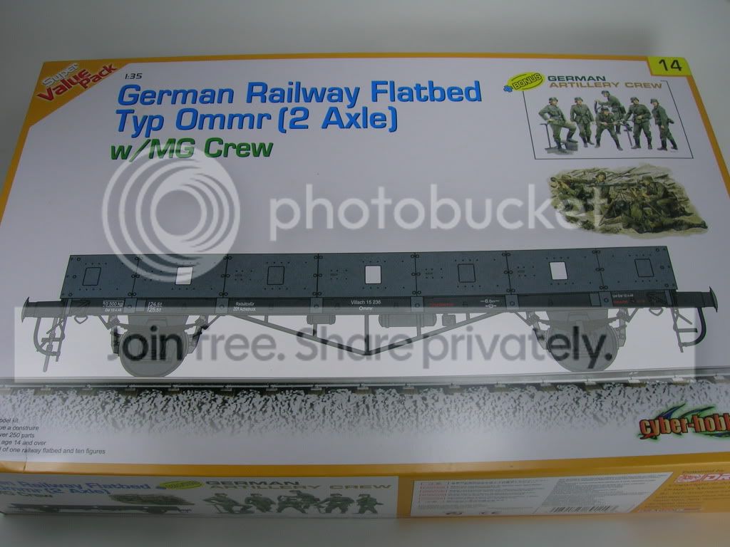 Cyber-Hobby's #9114 German Railway Flatbed Typ Ommr (2 Axle) - Armor ...