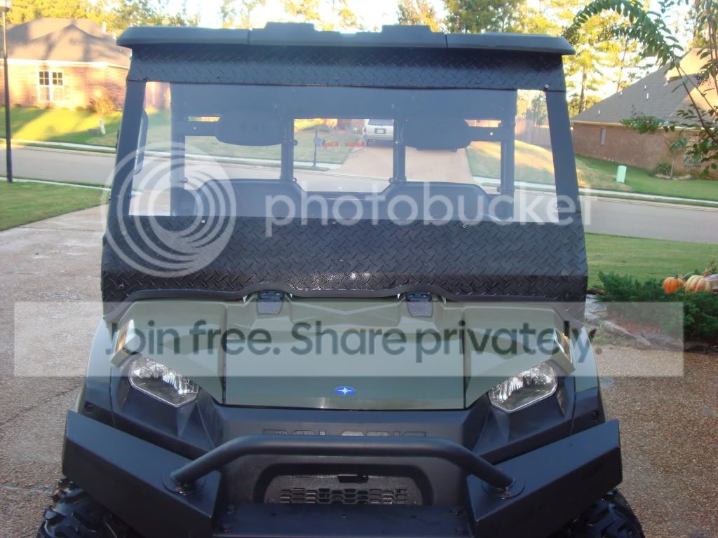 Homemade windshield and rear panel | PRC Polaris Ranger Club